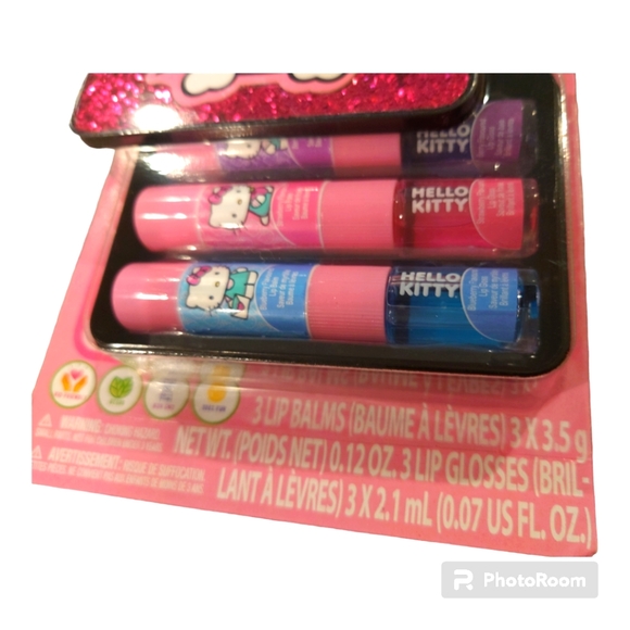 Hello Kitty | Bath, Skin & Hair | Lip Balm Set Hello Kitty Plant Based ...